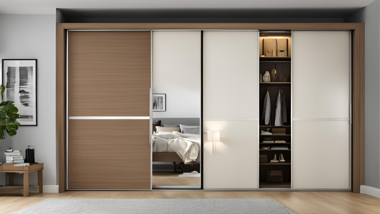 Types of Wardrobe Doors - Hinged & Sliding | Konnect Kitchens